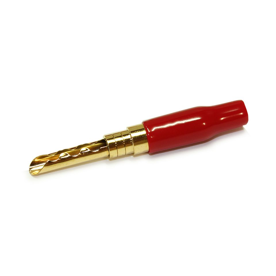 Gold Plated Z Plug Red – Black Rhodium
